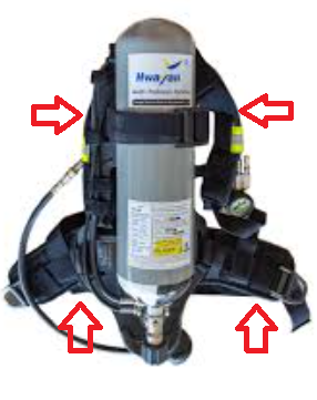 BACK CARRYING SYSTEM FOR 1 SCBA CYLINDER //SCBA SET MODEL- HWAYAN RHZK6 ...
