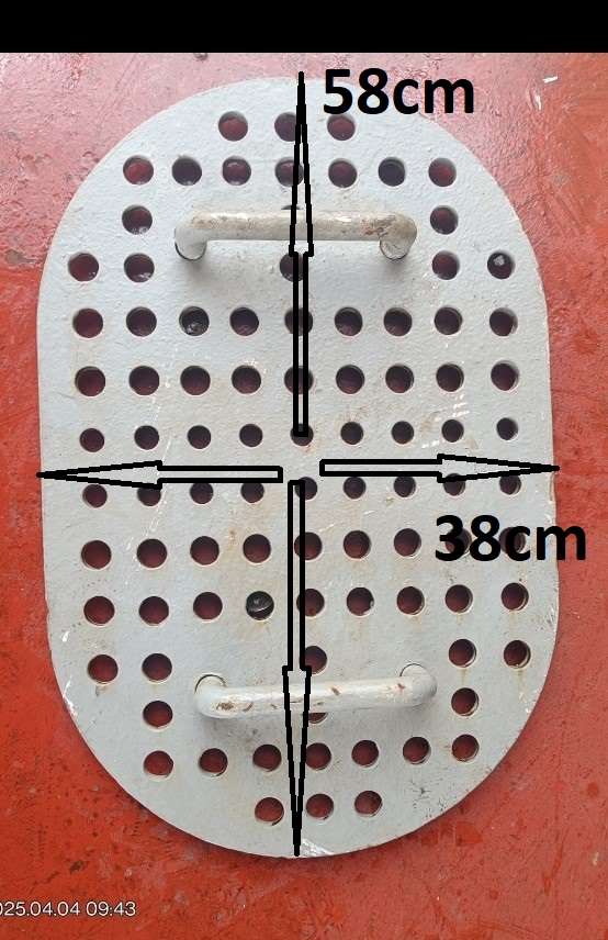Lenght - 58cm Breadth - 38 cm Width of plate - 2.1 cm Pic Attached
